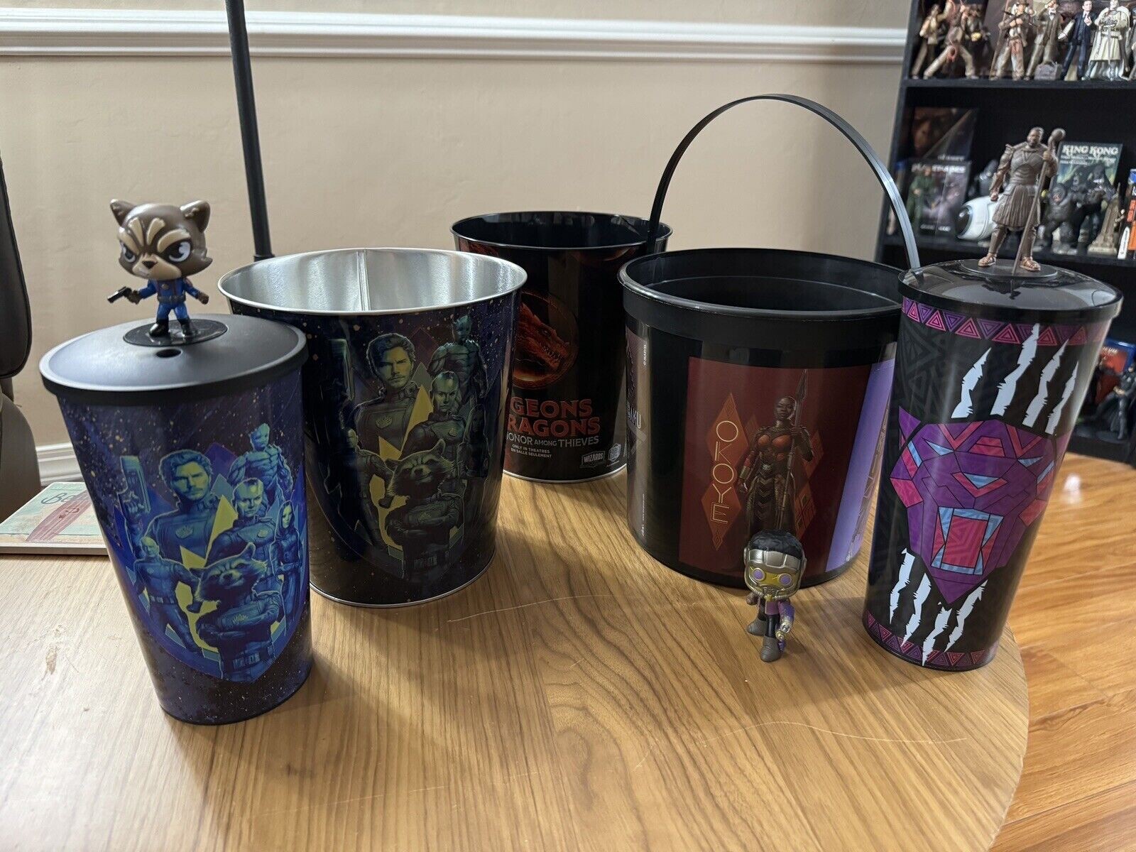 Set Of 2 MARVEL MCU 2023 Popcorn Buckets & Cups PLUS Bonus Dungeon ...