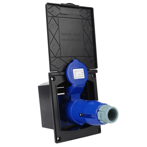 For RV Camper Caravan External Hook Up Plug Main Inlet Socket Kit 220V ...