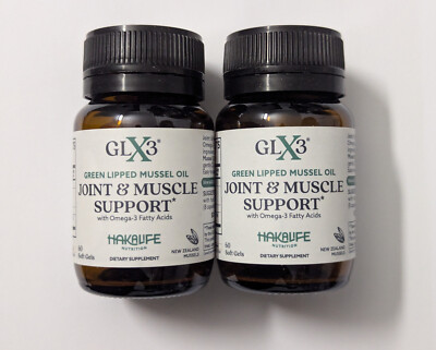 2 Pack - Green Lipped Mussel Oil - Haka Life GLX3 BETTER than Fish Oil ...