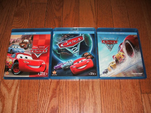 Disney's Cars trilogy on Blu-ray only. No DVD discs included. 1, 2 & 3 ...