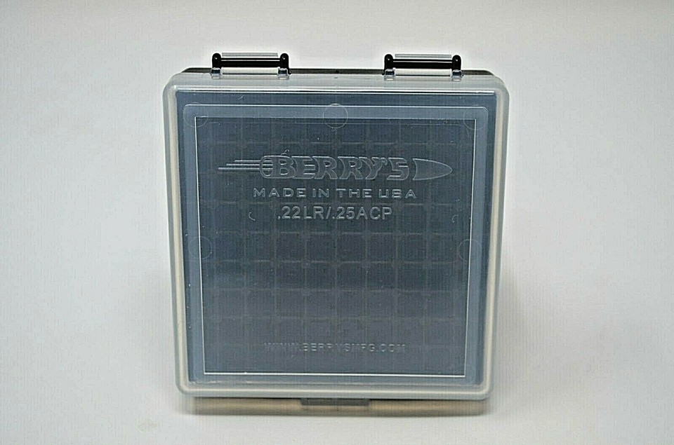 (4) X 22 lr Ammo Box / Case / Storage 100 Round .22LR / .25 ACP CLEAR ...