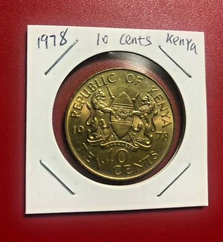 1978 10 CENTS REPUBLIC OF KENYA COIN - NICE WORLD COIN UNCIRCULATED ...