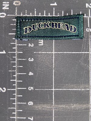 Duck Head Brand Logo Tag Patch Apparel Clothing Tan Chinos Khakis Pants ...