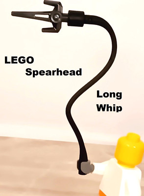 LEGO Whip LONG BLACK Spear Weapon Ninja Throwing Lead Spearheaded ...