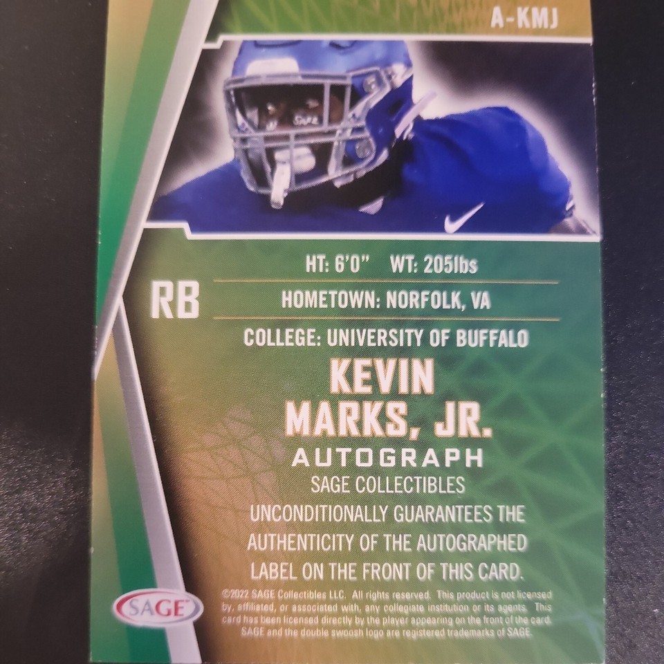 Kevin Marks Jr Auto Buffalo Bills | eBay