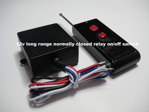 MSD 12V NORMALLY-CLOSED dry contact on/off relay long range remote ...