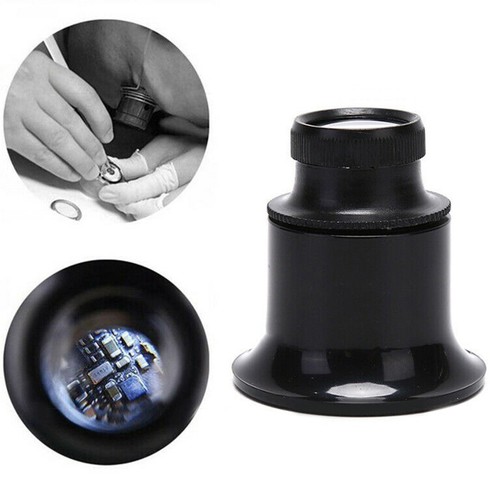 1PCS 20X Magnifying Glass Eye Loupe Loop Optical Magnifier Jewelry ...