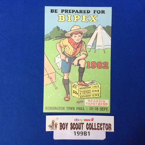 Boy Scout Post Card Be Prepared For BIPEX 1982 Kensington Town Hall | eBay