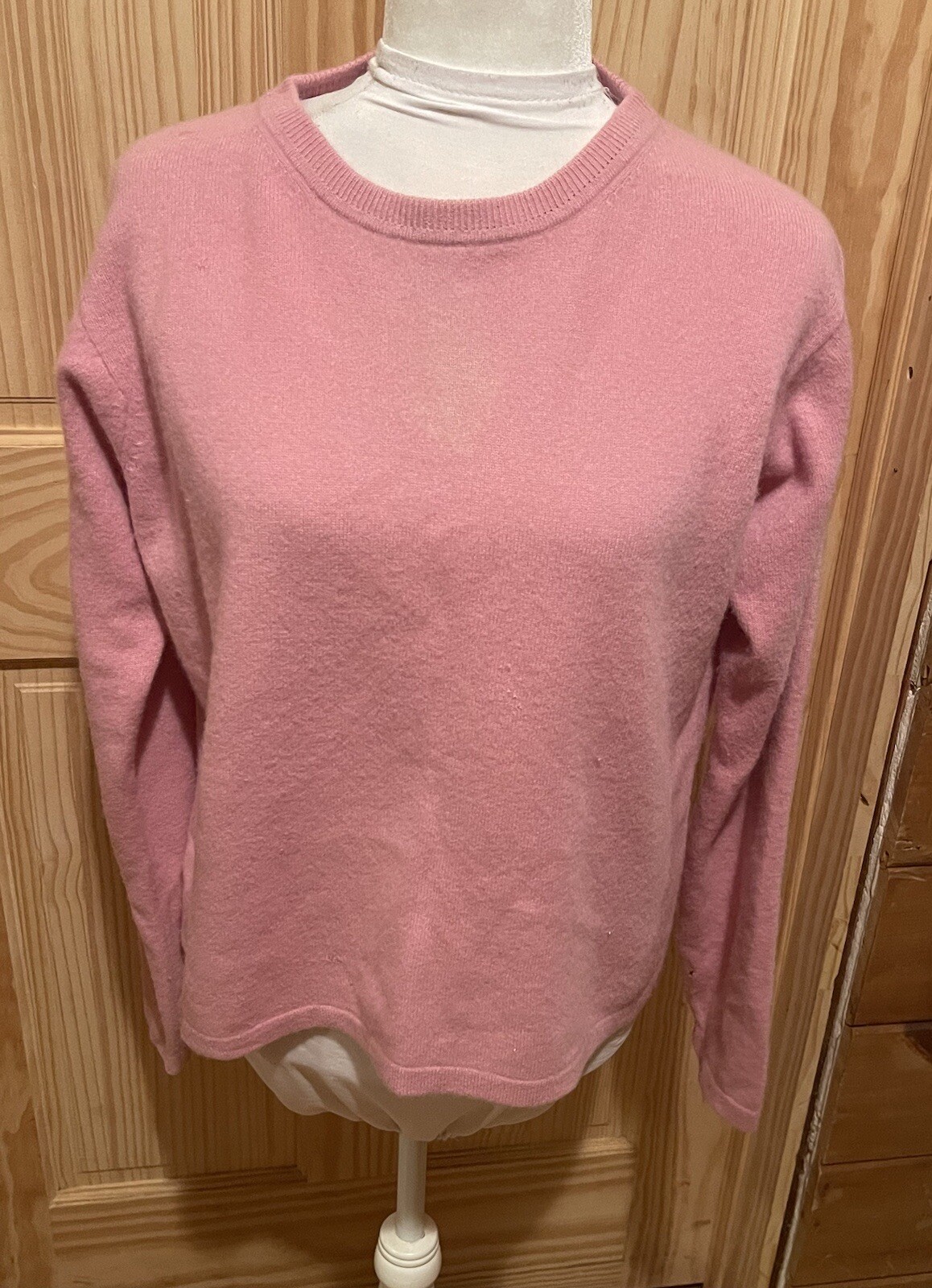 KIRKLAND SIGNATURE Pink 100% 2 PLY Cashmere Sweater S… - Gem