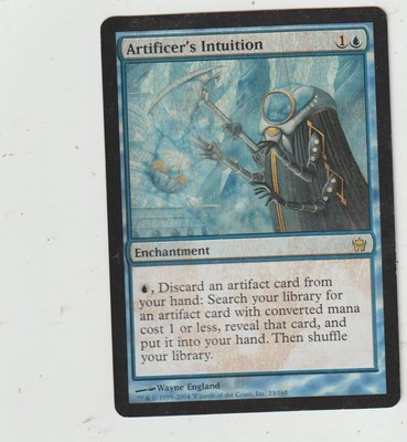 x1 carte Artificer's Intuition Fifth Dawn MAGIC MTG ENGLISH GOOD | eBay