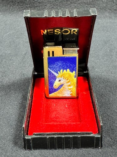 Vintage Nestor Unicorn Electric Cigarette Lighter Butane In Original ...