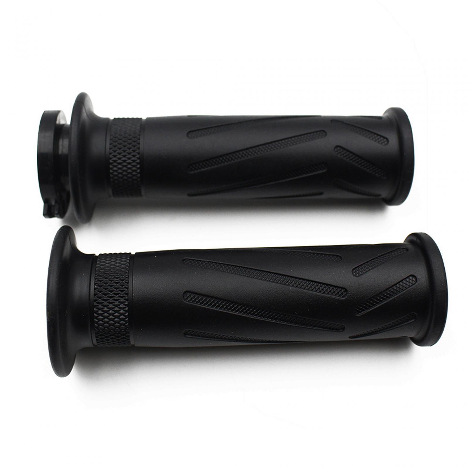 2 Pieces Motorcycle Handle Grips 7/8" 22mm Replace Throttle | eBay