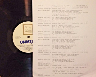 12/29/89 SOLID GOLD SCRAPBOOK FEATURES EARLY ROCK SONGS ABOUT TIME, 4 ...