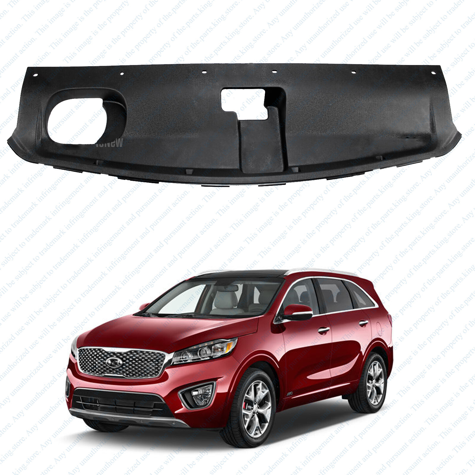 For 2016 2020 Kia Sorento Front Grille Radiator Sight Shield Cover ...