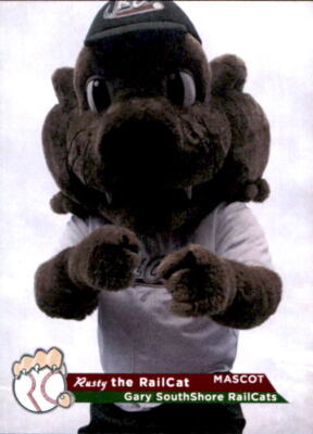 2017 Gary SouthShore RailCats #25 Rusty Railcat Mascot - NM Baseball ...