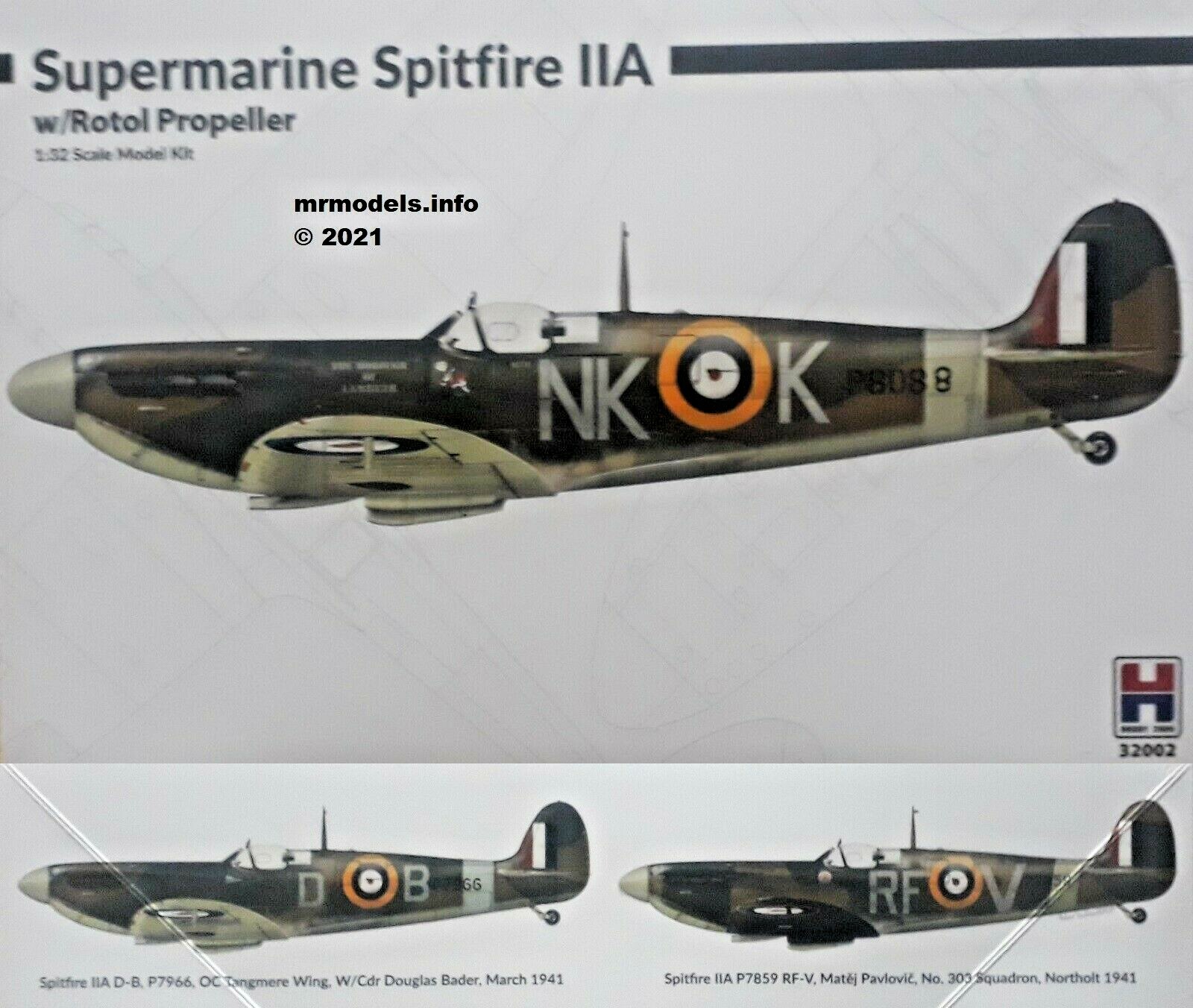 Hobby 2000 1/32 Spitfire Aircraft Military New Plastic Model Kit 1 32 ...