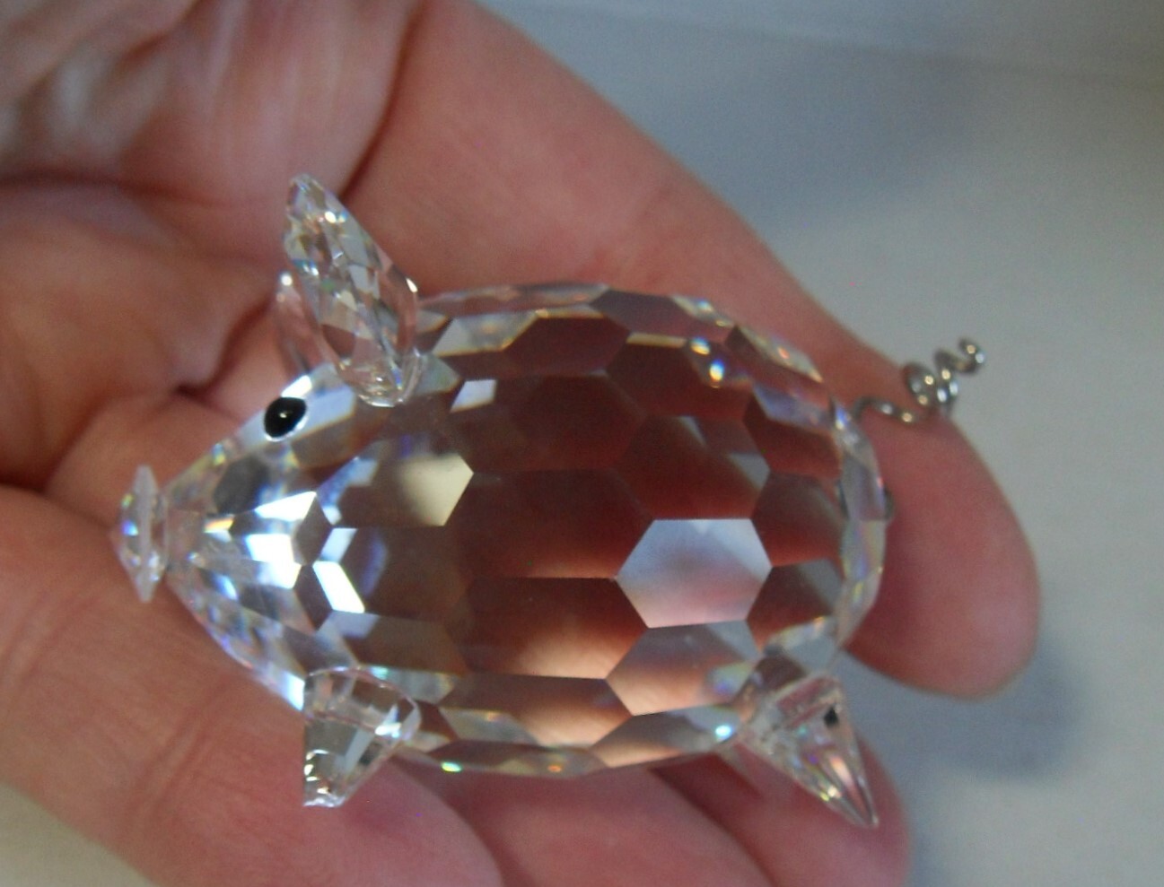 Swarovski Crystal Pig Figurine Wire Curly Tail 2-1/4" x 1-1/4" | eBay