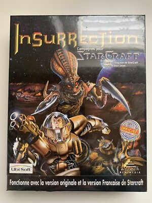 1998! Orig. Sealed StarCraft Classic Insurrection Addon Blizzard Big ...
