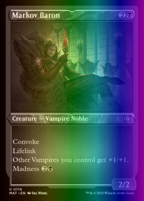 MTG Markov Baron (114/230) March of the Machine The Aftermath LP FOIL ...