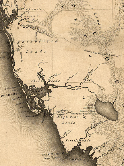 Florida 1823 Historic Decorative Wall Map - 16x20 | eBay