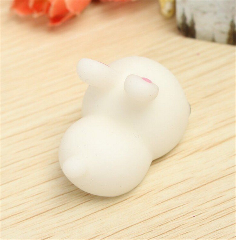 Mochi Cute Bunny Rabbit Squeeze Healing Stress Reliever Toy Gift ...