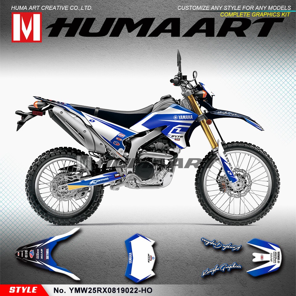 Custom Graphics Kit Dirt Bike Sticker Set for Yamaha WR250R WR250X 2008 ...