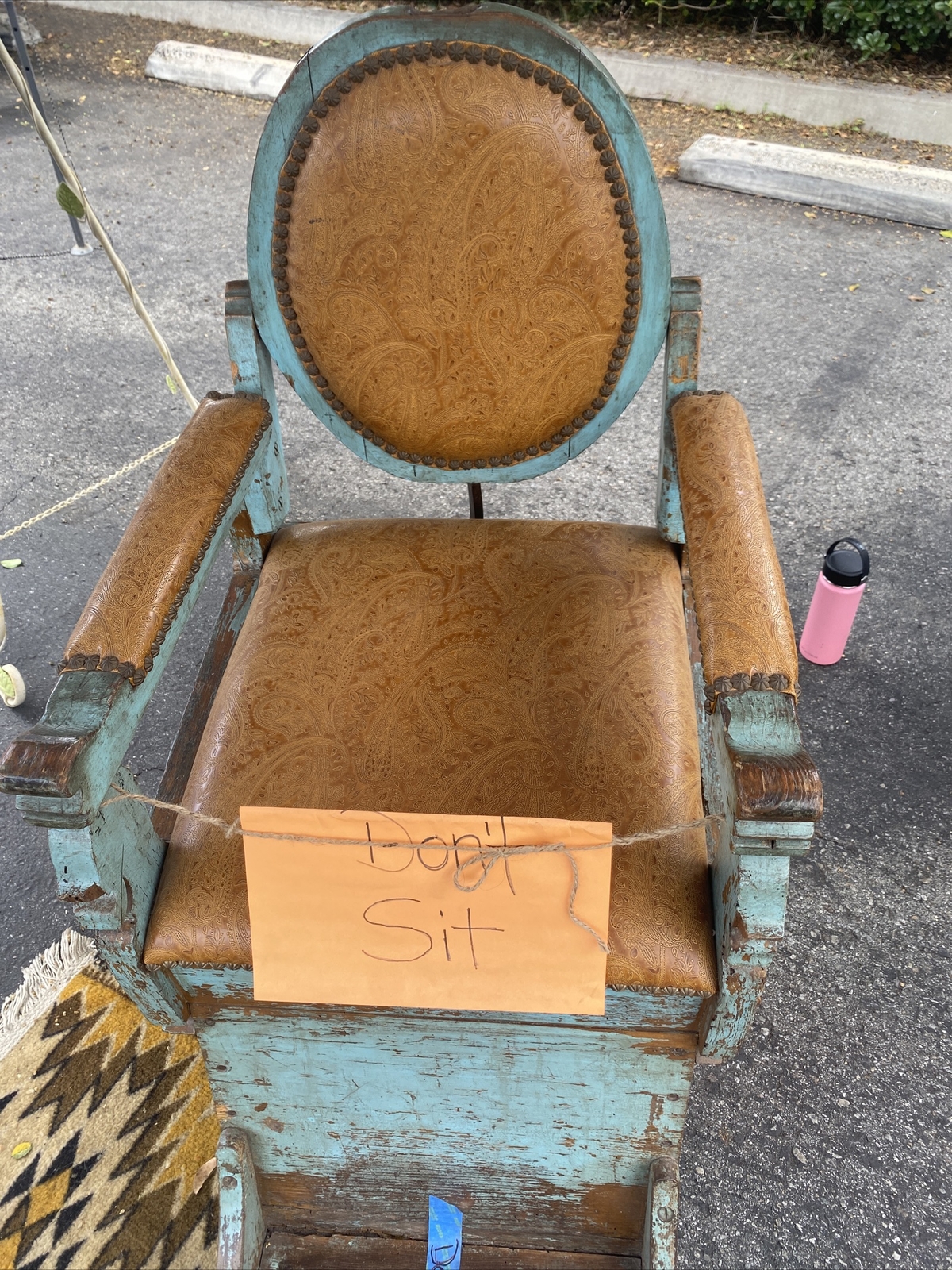 Vintage Wood Barber Chair | eBay