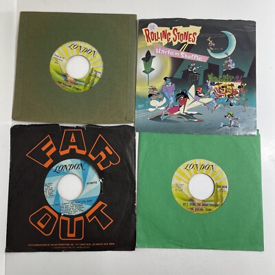 The Rolling Stones Ruby Tuesday Harlem Shuffle 45 RPM Vinyl Lot Of 4 VG ...