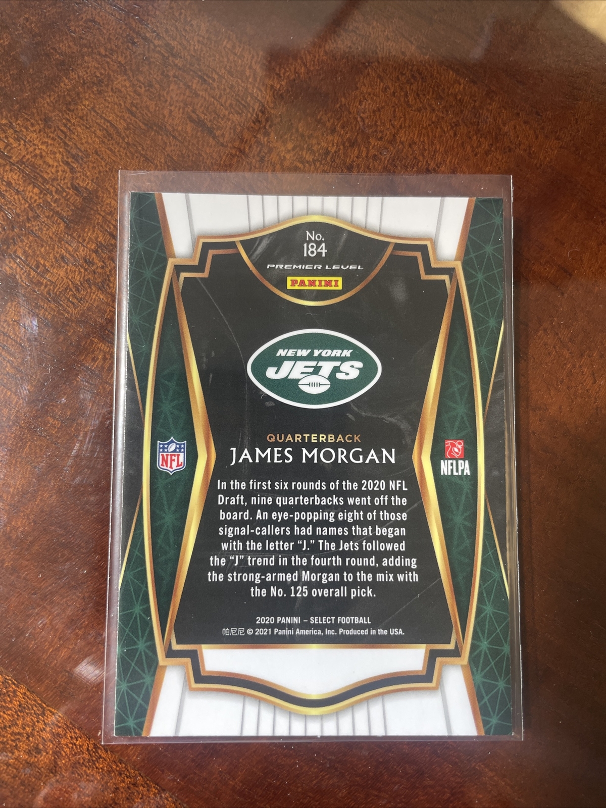James Morgan Rookie 2020 Select Football Card Premier Level #184 | eBay