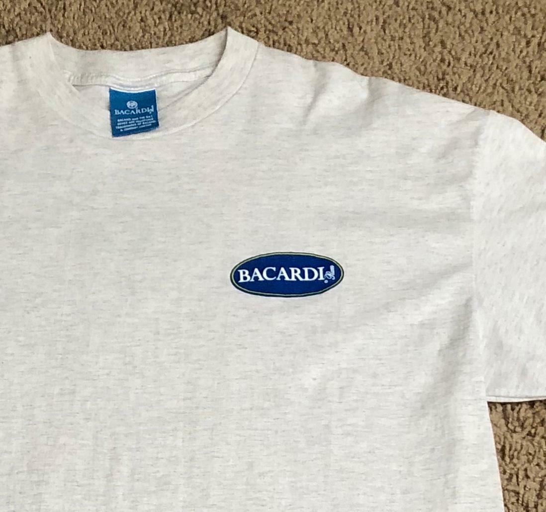 Vintage Bacardi Rum Front/Back Logos Made In USA Men'… - Gem