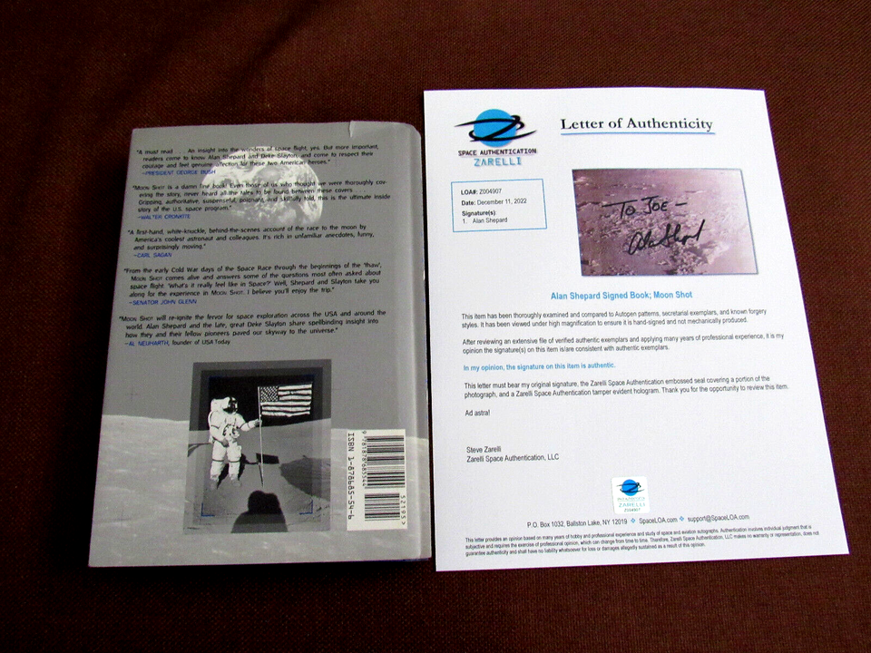 ALAN SHEPARD APOLLO 14 NASA ASTRONAUT SIGNED AUTO 1ST ED. MOON SHOT ...