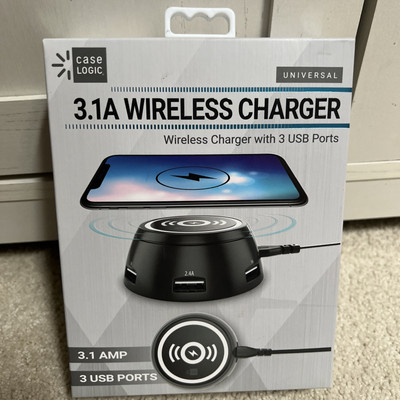 Case logic 3.1A Wireless Charger With 3 USB Ports | eBay