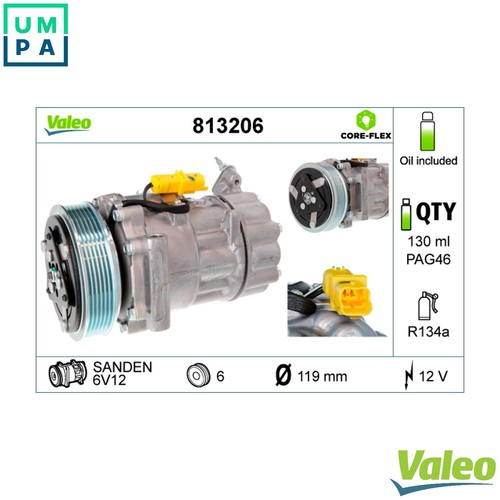 COMPRESSOR AIR CONDITIONING 813206 FOR MINI COUNTRYMAN/COOPER PACEMAN ...