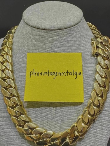 10K Cuban Gold Chain 20mm 24-inch Necklace Solid 608 GRAMS - Authentic ...