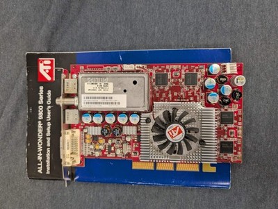 ATI All-In-Wonder 9800 Pro 128MB AGP Graphics Card Philips Tuner Retro ...