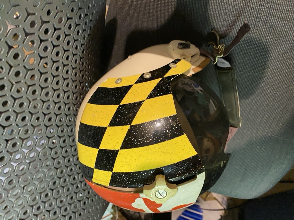 1970 USAF HGU-2A/P Flight Helmet Maryland Air National Guard DVisor A ...