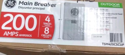 GE TSM420CSCUP Outdoor Meter Socket Load Center, 200 Amp 783164396850 ...