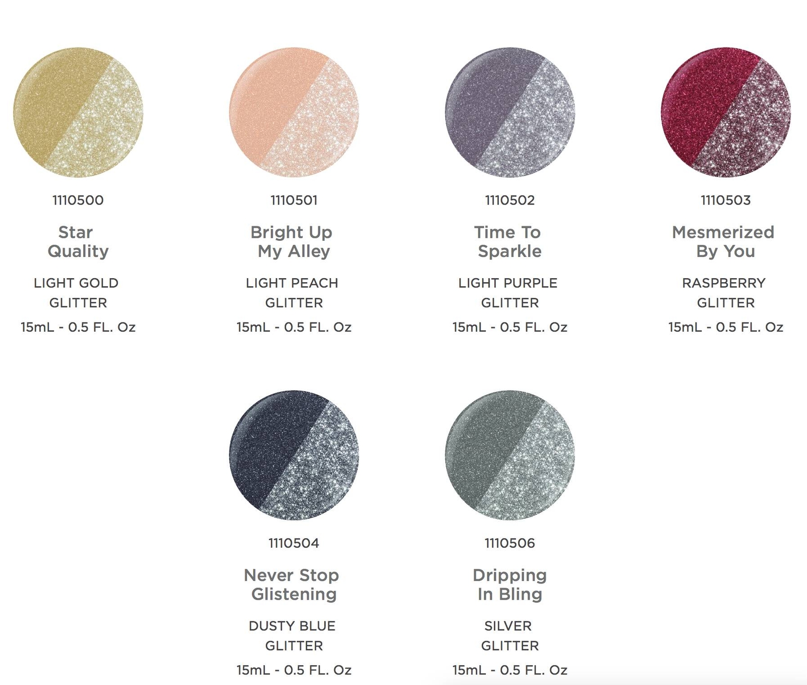 Harmony Gelish Soak-off Gel FLASH GLAM NEW Glitter Seasonal Colors ...