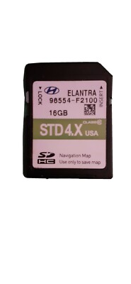 HYUNDAI ELANTRA 96554-F2100 2015, 2016 GPS MAP NAVIGATION SD CARD USED ...