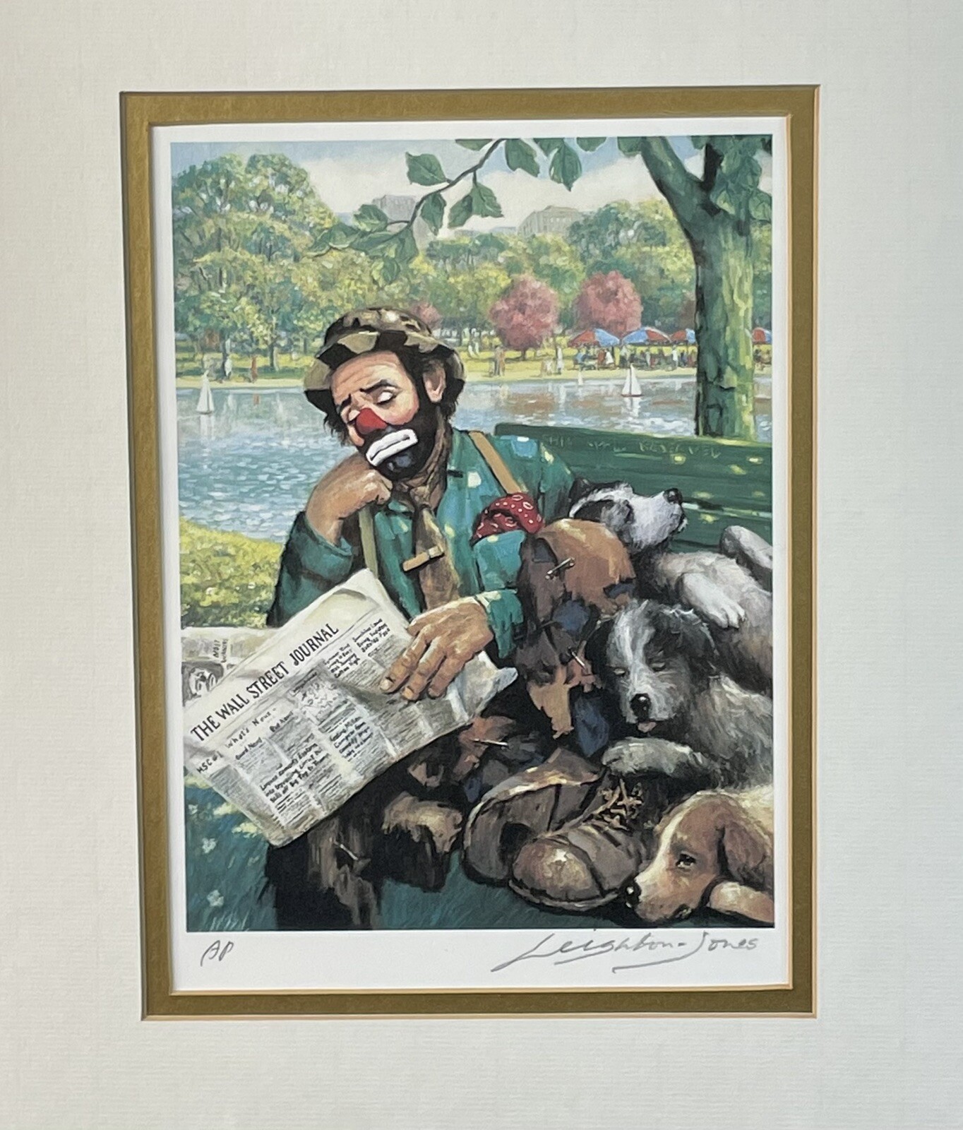 Barry Leighton-Jones Signed AP Lithograph ‘Hot Dogs’ Sad Clown Limited ...