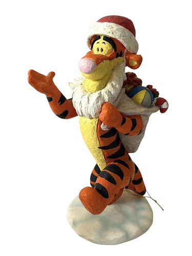 Vintage Disney Winnie The Pooh Santa Tigger With Bag Of Gifts Resin 9 ...