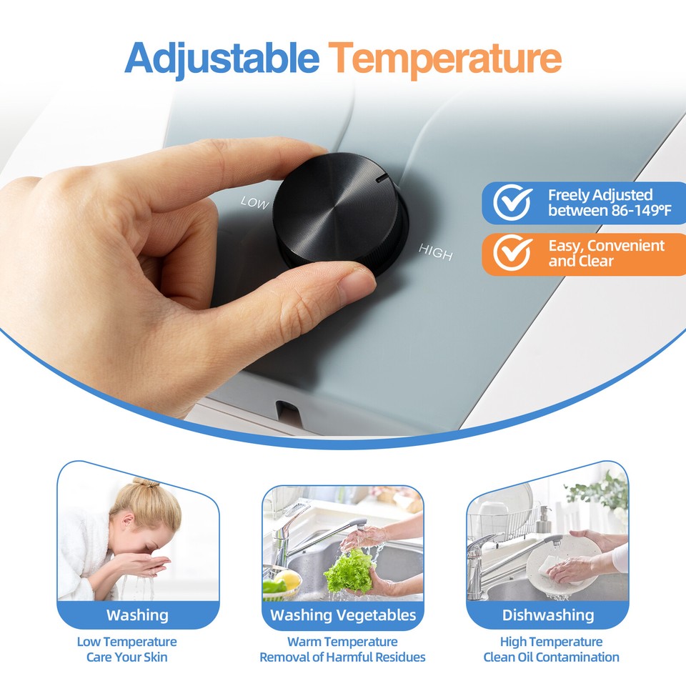 110V 1500W Electric Instant Hot Water Heater Below Sink Mini Small ...