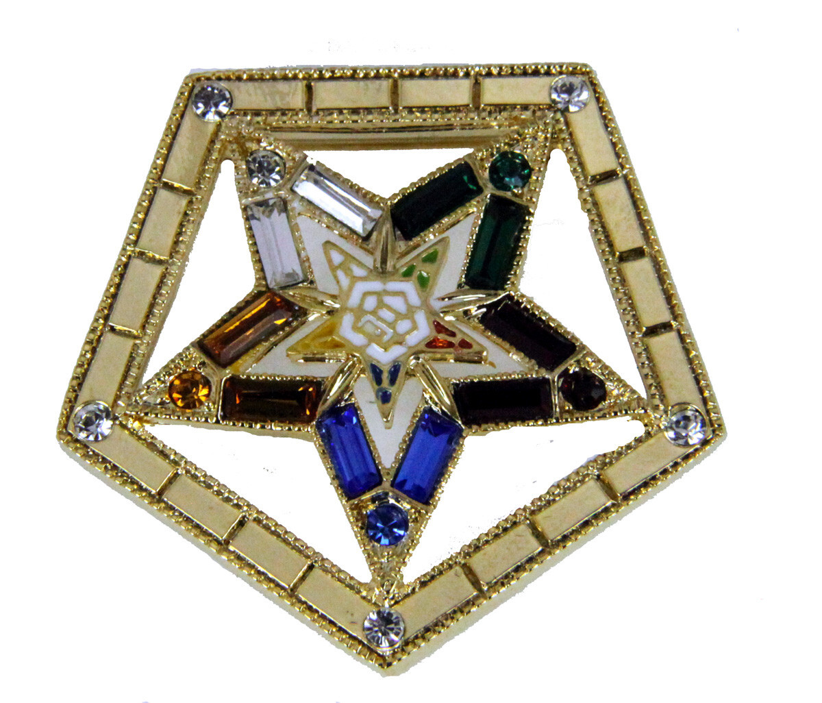 6030840 OES Lapel Pin Brooch Order of the Eastern Star Masonic Order O ...