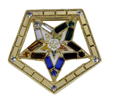 6030840 OES Lapel Pin Brooch Order of the Eastern Star Masonic Order O ...