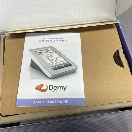 Demy By Key Ingredient Touchscreen Digital Recipe Reader New-Open Box ...