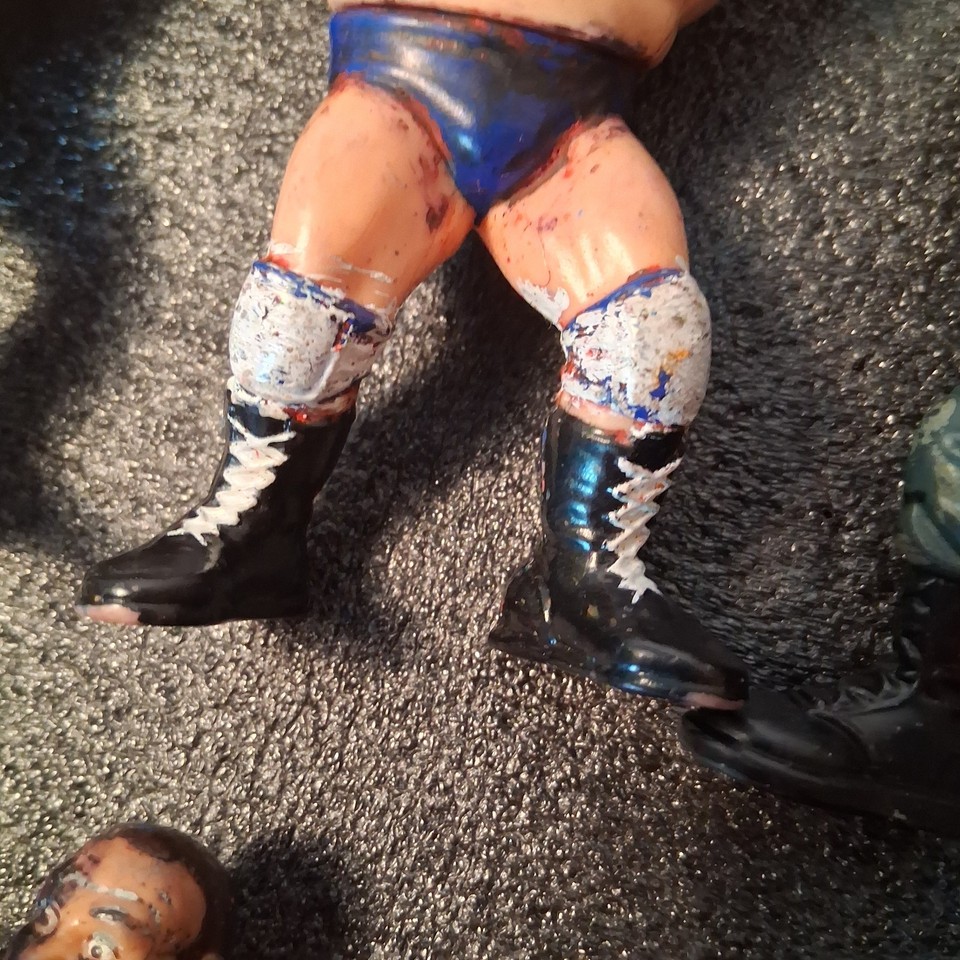 Lot of 10 Vintage 90s BROKEN DAMAGED Junk Toys WWF Action Figures (Box ...
