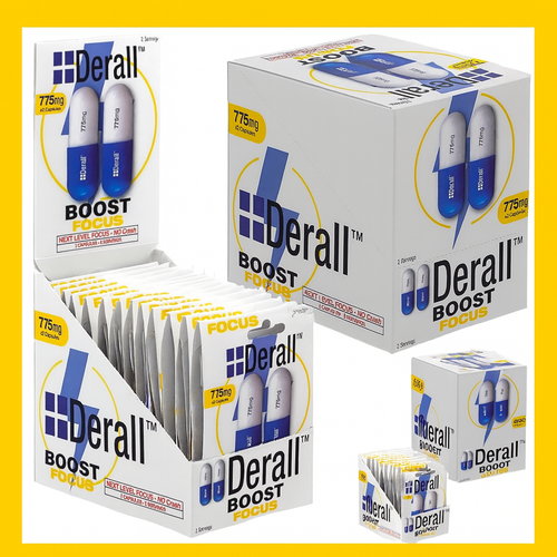 Derall Boost Next Level Focus - Mental Focus No Crash 775mg | eBay