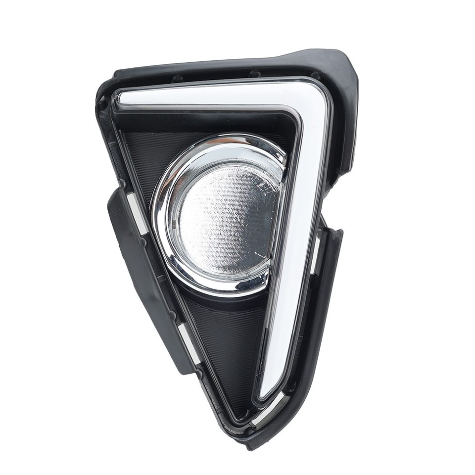 Left+Right LED DRL Daytime Running Light Fog Lamp For Toyota RAV4 2016 ...