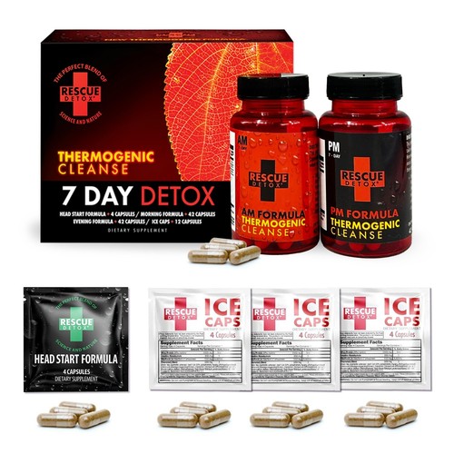 Rescue Detox 7 Day Thermogenic Permanent Detox Kit - Full Body Detox ...