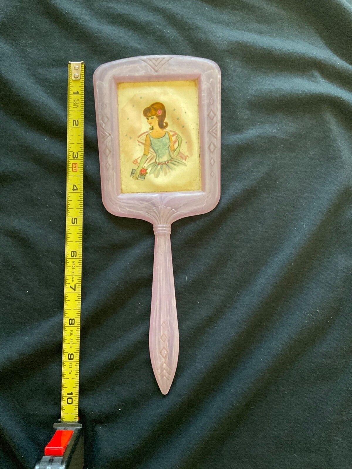 Vintage Barbie Hand Mirror 1960's Pink 10 “ | eBay